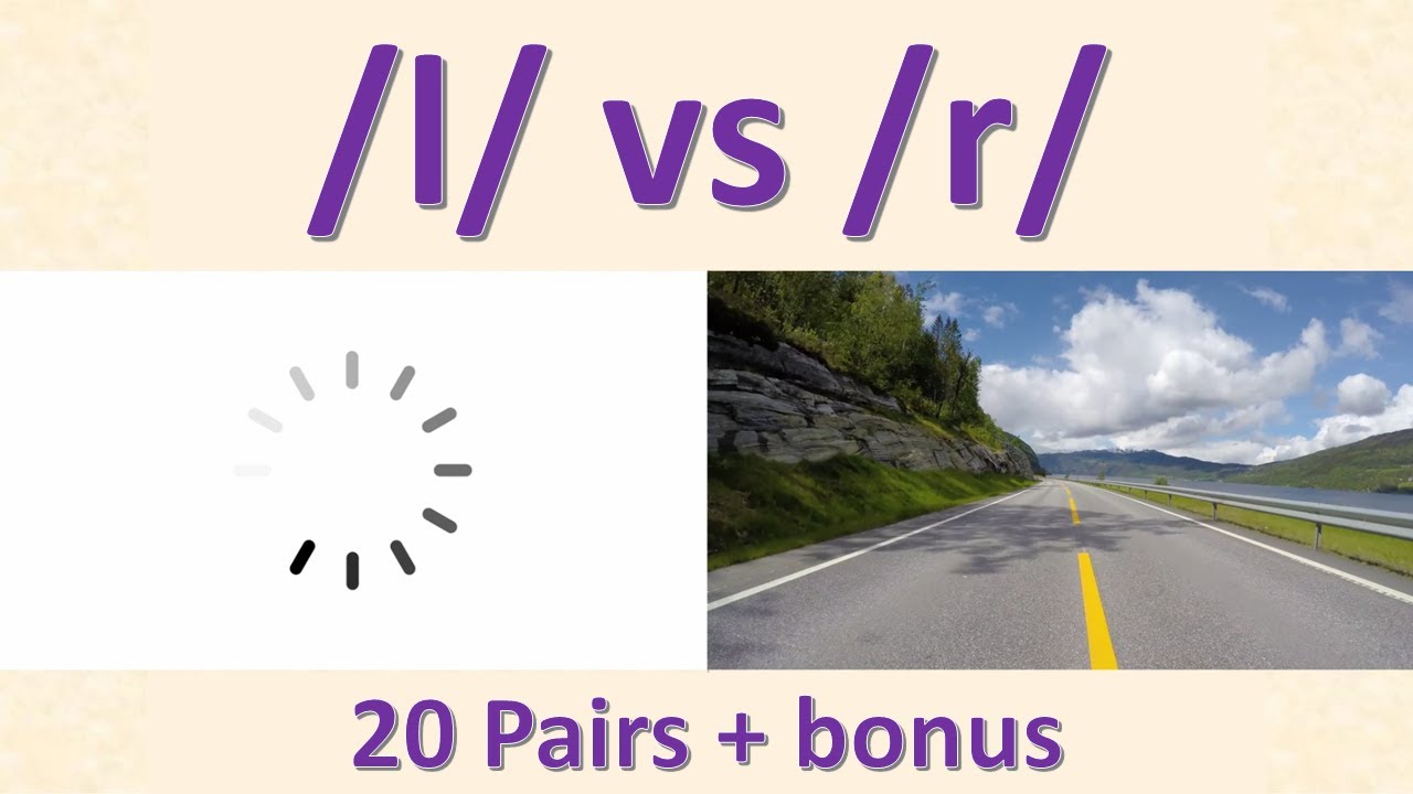 English minimal pairs - L vs R - YouTube