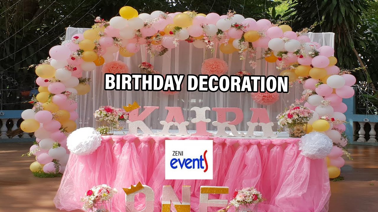 BIRTHDAY DECORATION ALBUM| ZENI EVENTS - YouTube