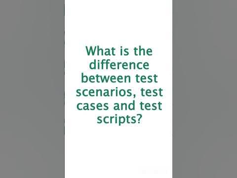 What is the difference between test scenarios, test cases and test ...