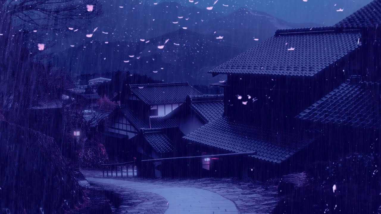 Sleep Rainy Background Ambient Sounds Music. Helps with Insomnia ...
