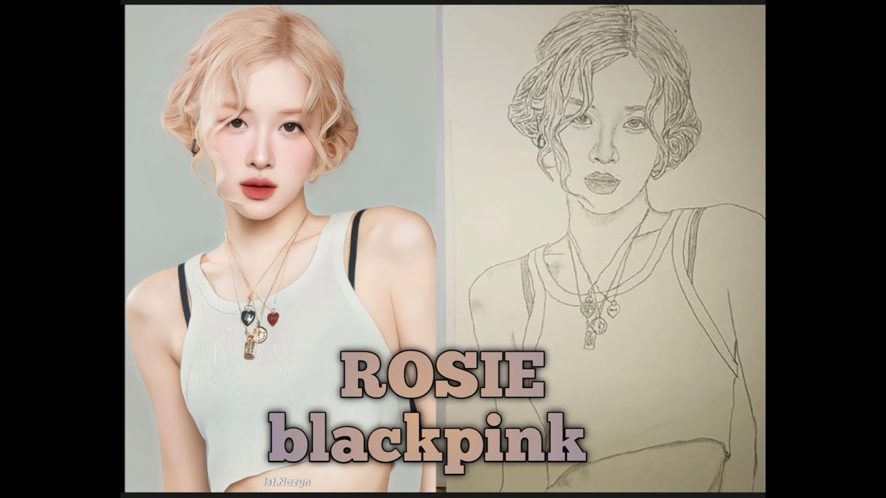 How to draw Rosie (BLACKPINK) | DexterCreations - YouTube