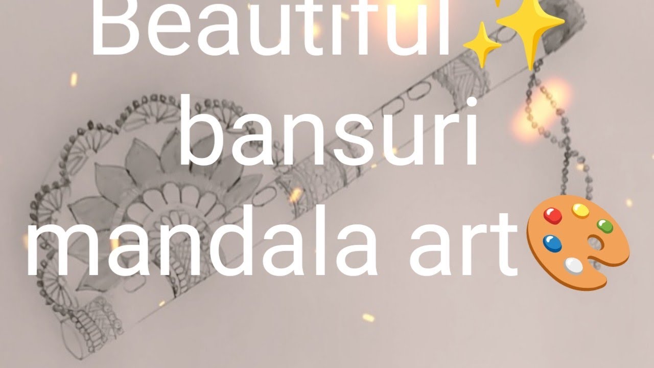 Beautiful bansuri mandala art🎨 #beautiful #painting #video - YouTube