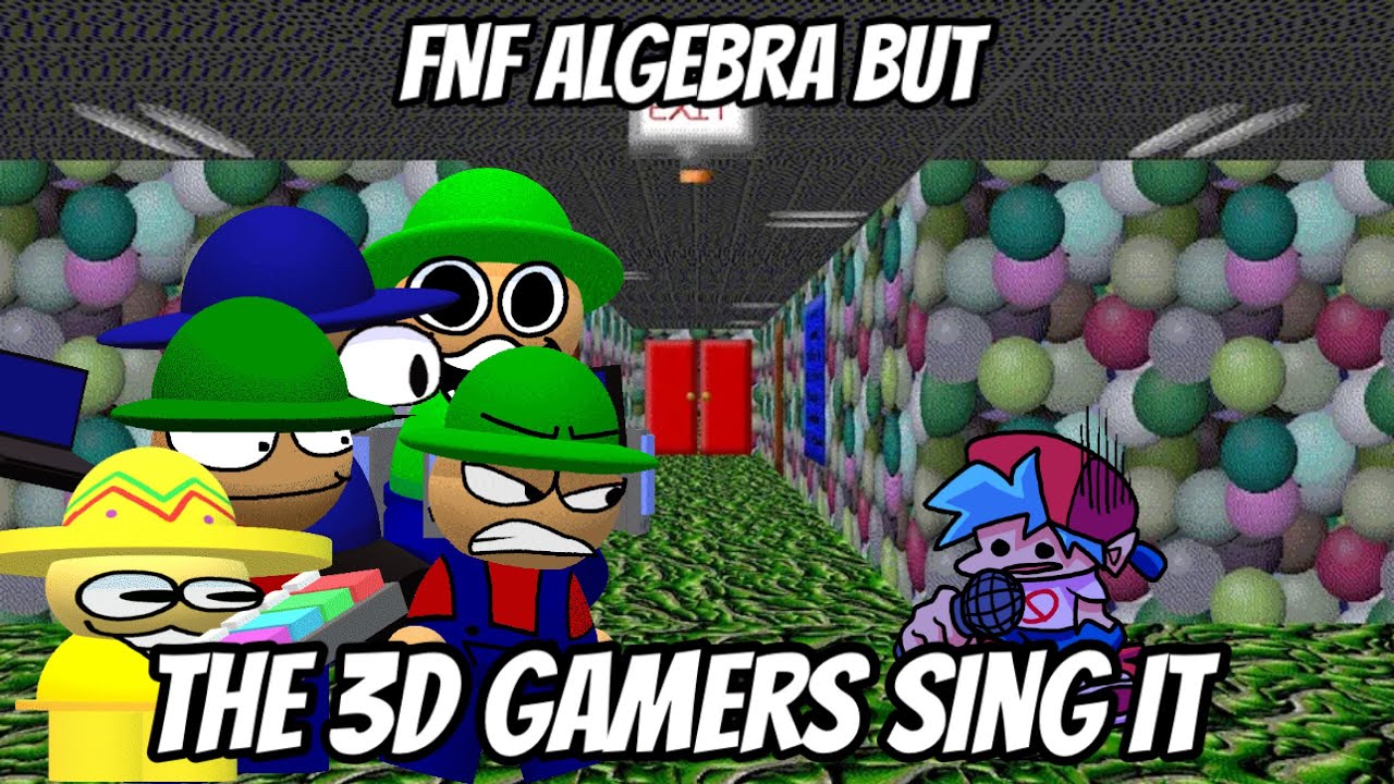 Technological Chaos! | FNF Algebra but the 3D Gamers sing it - YouTube