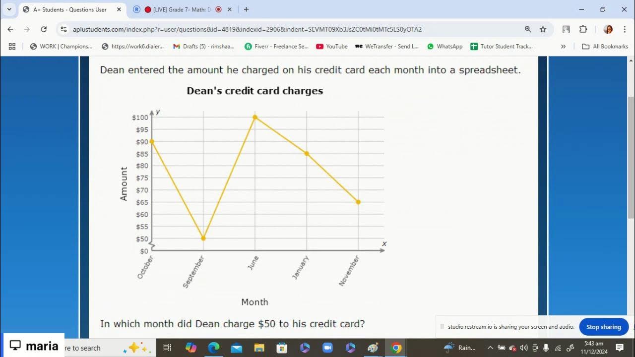 Grade 7- Math: Data and graphs - YouTube