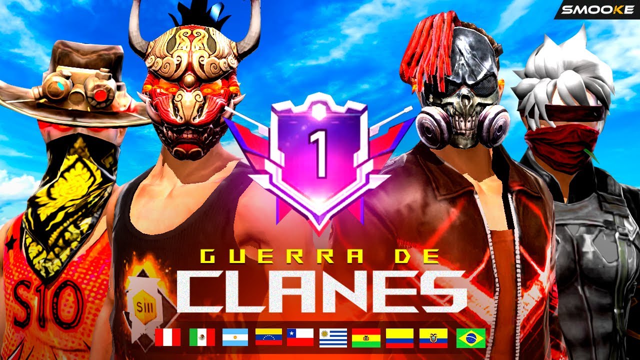 Reuni a los TOP 1 de cada PAIS 🌎 en "Guerra de Clanes" ☠️🔥 Free Fire ...