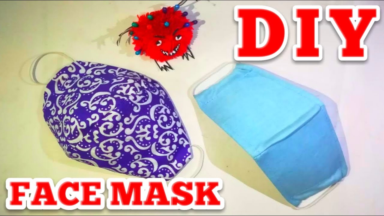 How to make 2 Easy Face Masks | Face Mask making From Cloth | How To ...