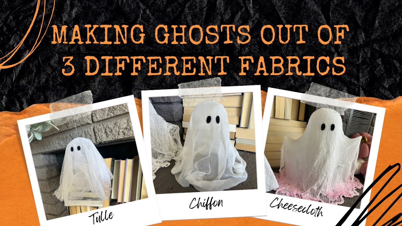 DIY Halloween Ghosts: Comparing Cheesecloth vs. Other Fabrics | Making ...