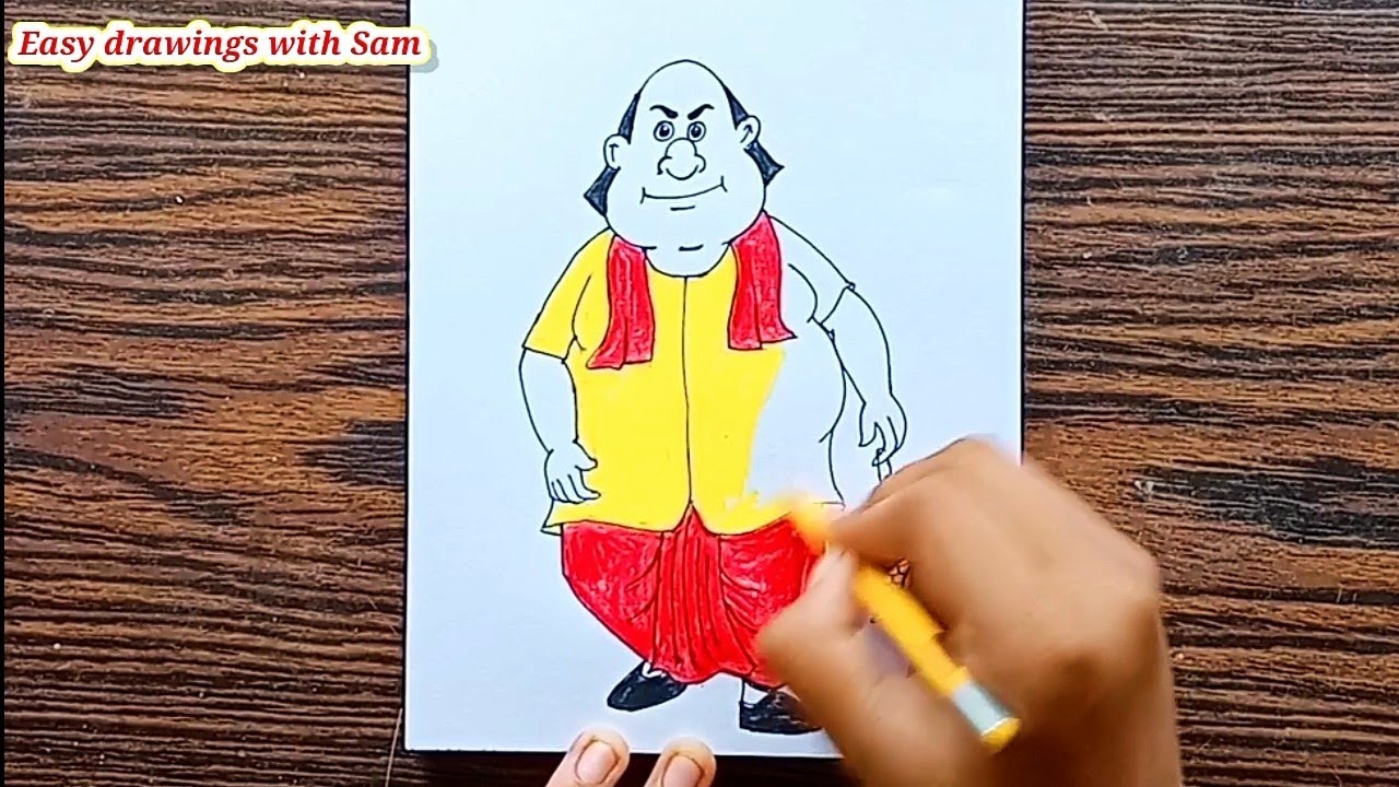 How to draw gopal bhar step by step/ #gopalbhar #cartoondrawing - YouTube