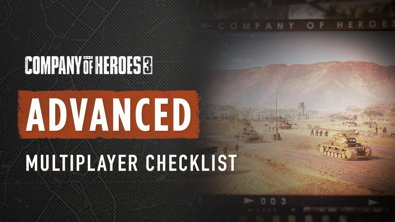 Master Multiplayer With This Checklist - CoH3 ADVANCED TUTORIAL - YouTube