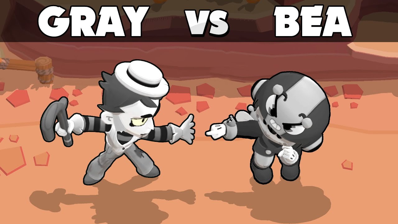 GRAY vs BEA | Brawl Stars - YouTube