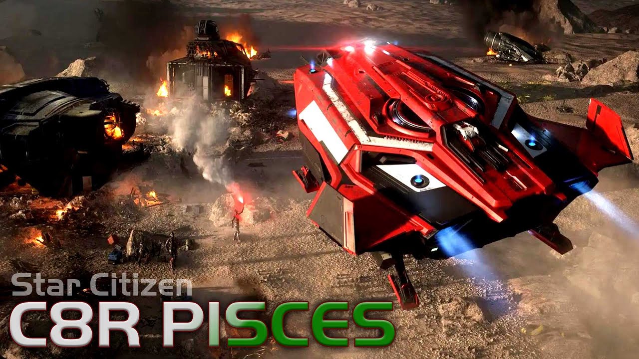 C8R Pisces Ship Tour - Star Citizen - Medical Ship - YouTube