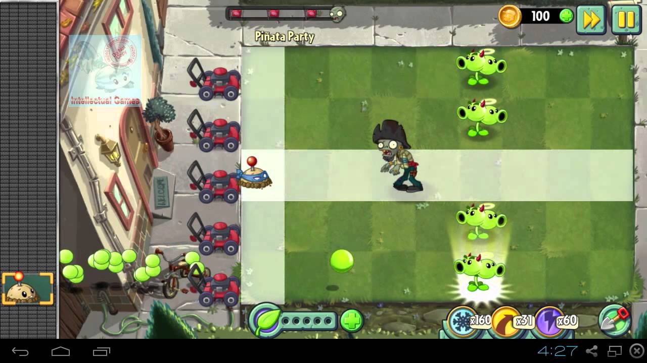 Plants vs Zombies 2 - Beach Part 2 Pinata 24 11 14 Lightning Reed New ...