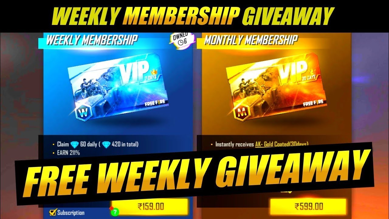 WEEKLY MEMBERSHIP GIVEAWAY|CRUSHY GAMING|freefire live #crushygaming # ...
