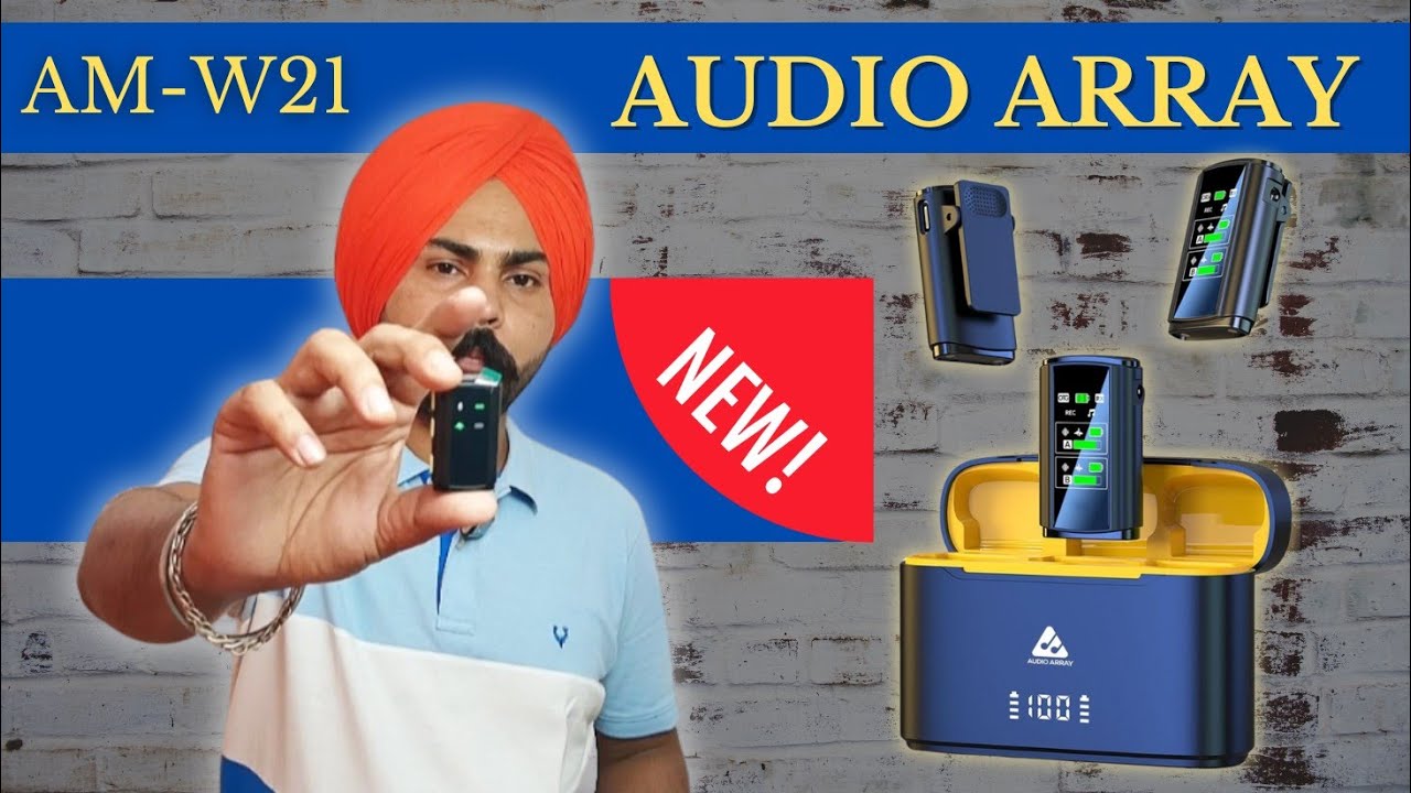 Audio Array AM-W21 Wireless Lapel Mic - YouTube
