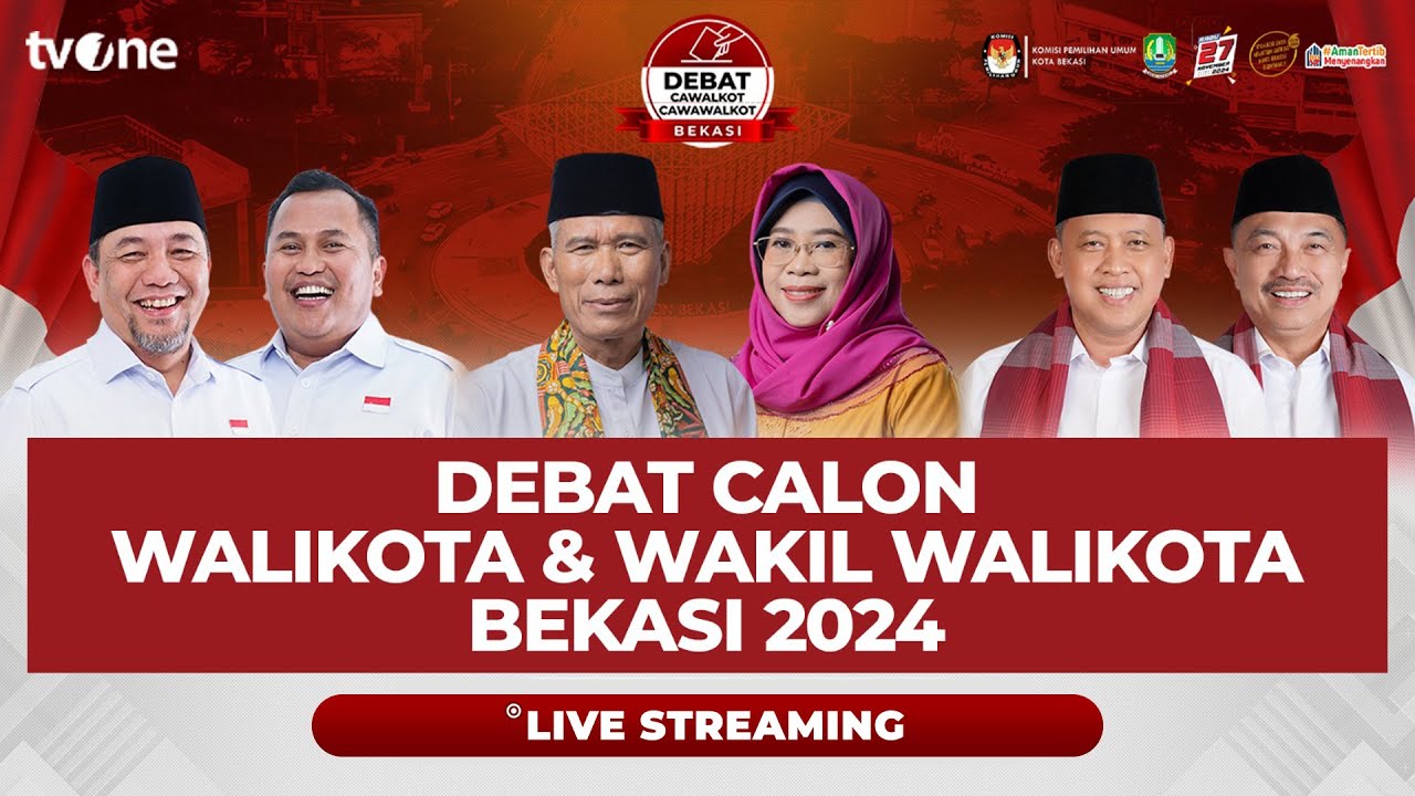 [LIVE] Debat Publik Kedua Calon Walikota dan Wakil Walikota Bekasi 2024 ...