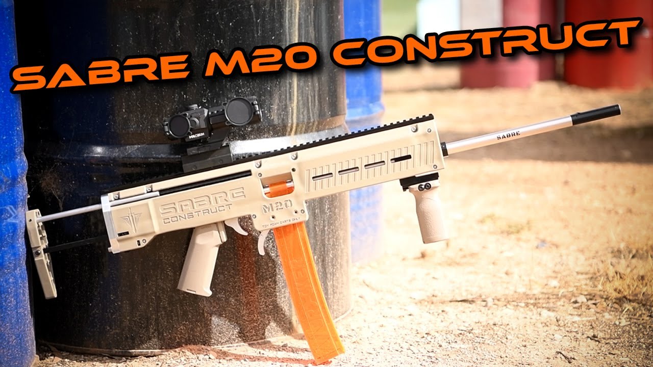 Sabre M20 Construct - $630 Nerf Sniper Blaster! - YouTube