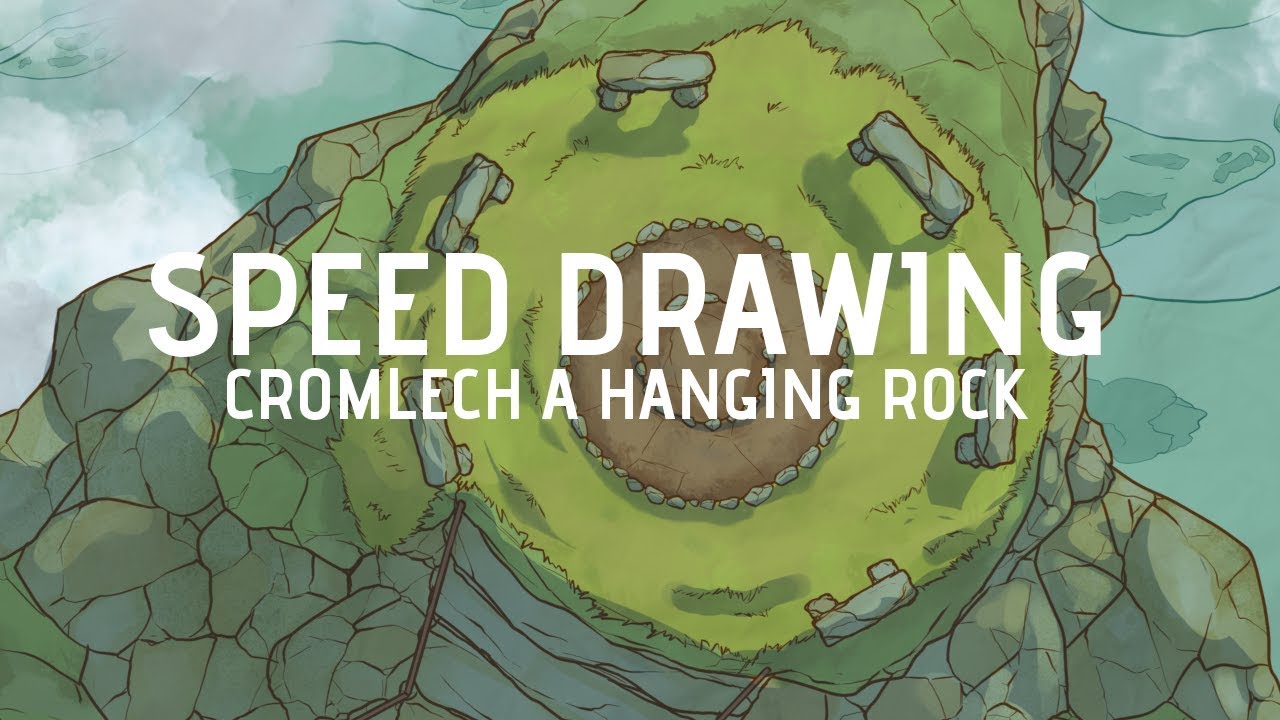 Speed Drawing Cromlech On a Hanging Rock (free map to download!) - YouTube