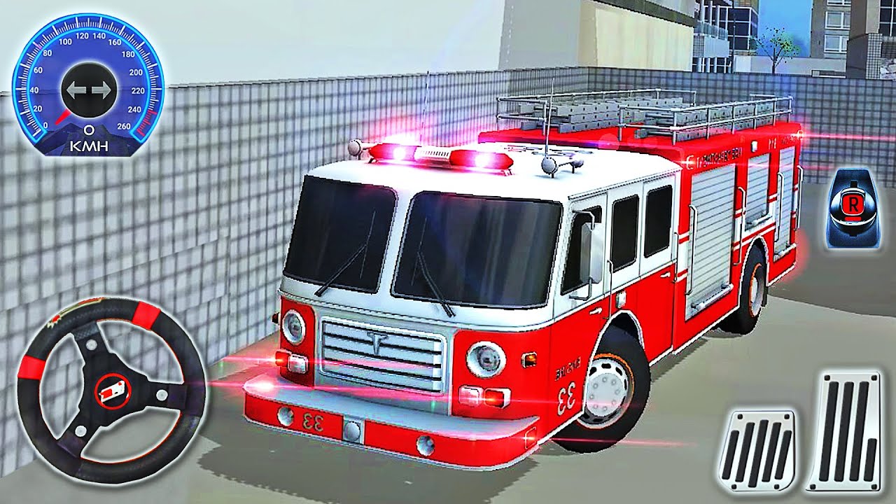 Rescue Fire Truck Simulator 3D - City FireFighter Driving - Android ...