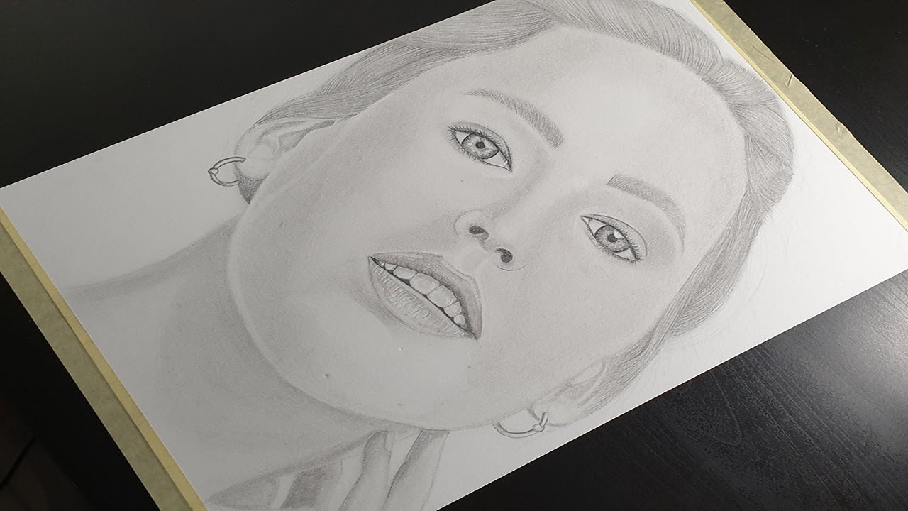 Jennifer Lawrence | Realistic portrait | Pencil drawing | Timelapse ...