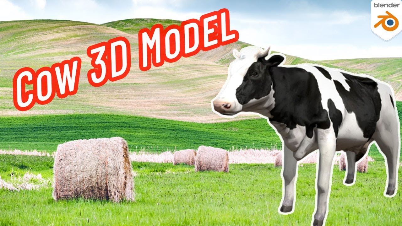 Cow 3D Model | Bakra Eid Special | Blender Tutoria l #my3dstudio - YouTube