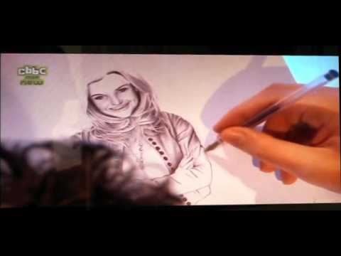 Drawing in Ballpoints - live on Blue Peter (CBBC).mov - YouTube