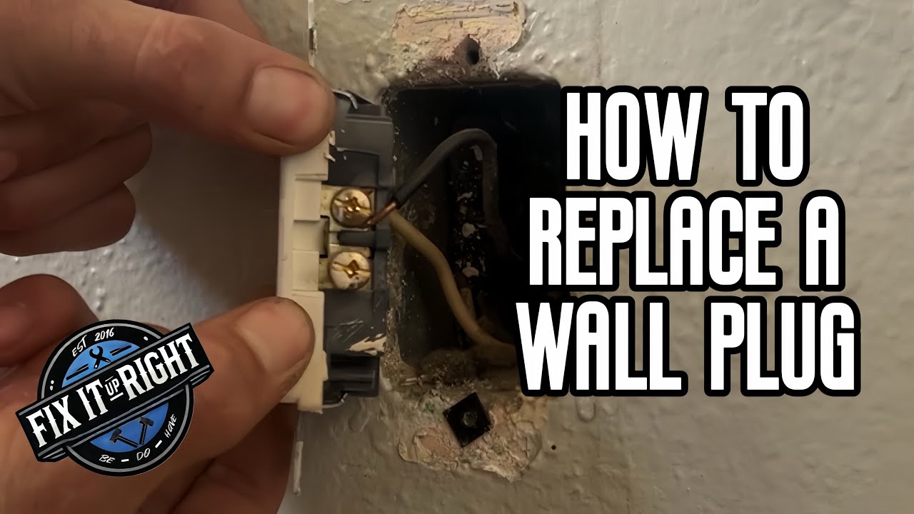 Easy Wall Plug Replacement Tutorial - YouTube