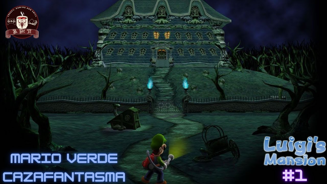 Entremos a la mansión con Mario verde 😰 Luigi's Mansion #1 | Rincón B ...
