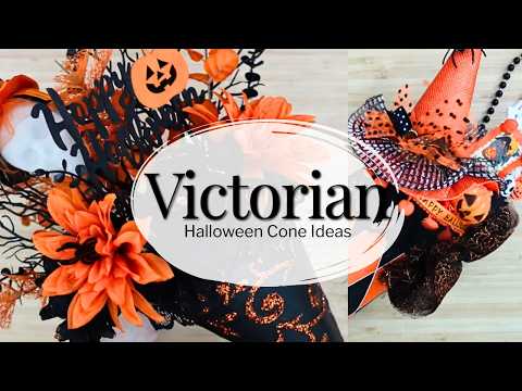 Victorian Halloween Tussy Mussy Cones 🎃 Elegant Vintage Decor