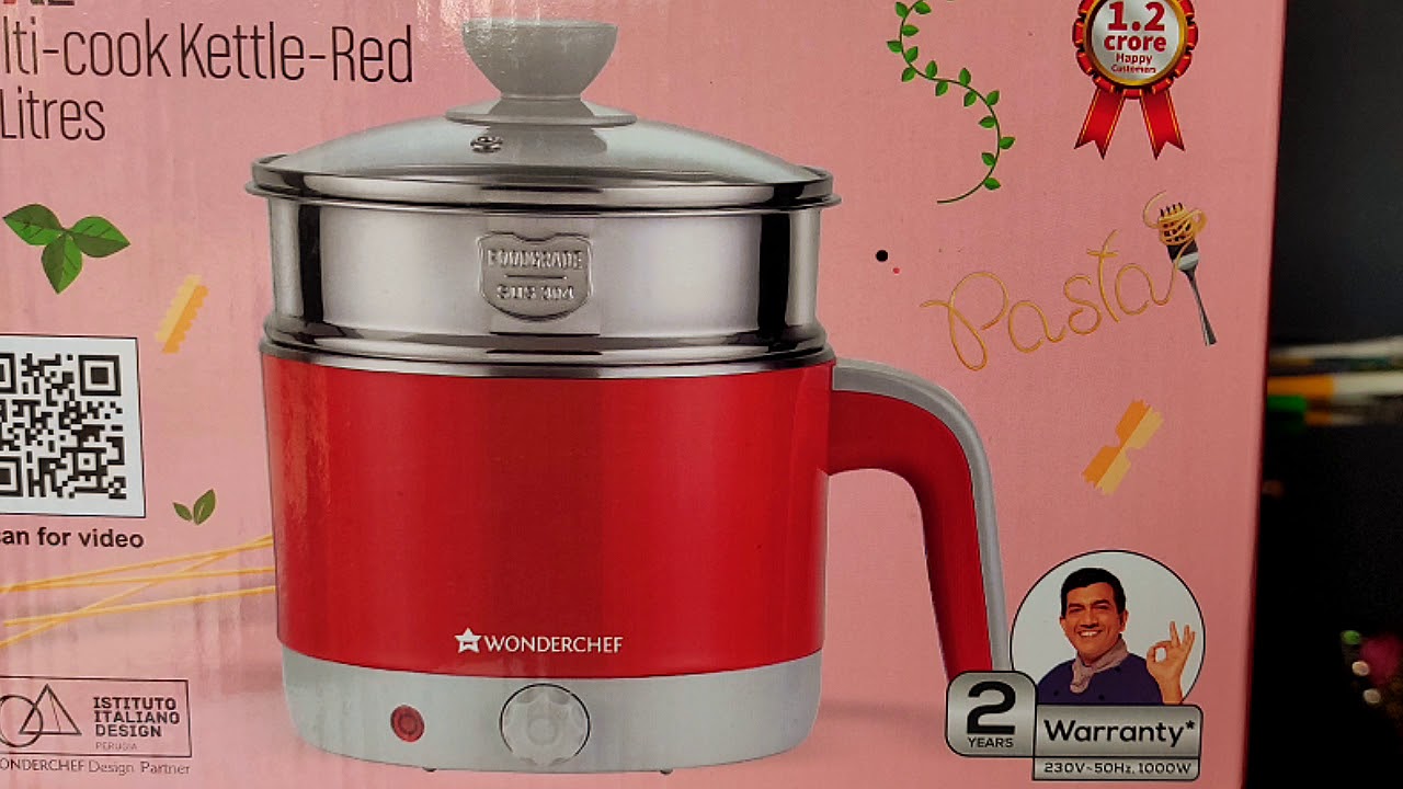 Wonderchef luxe multipurpose kettle 1.2L /unboxing multi cook kettle ...