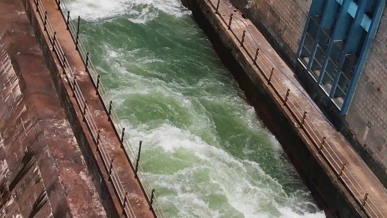 Bhadra reservoir project (BRP dam) top view - YouTube