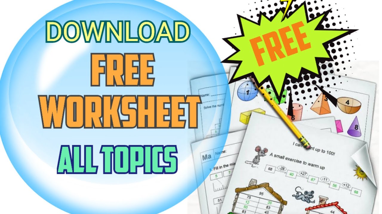 FREE WORKSHEET | Free worksheet download | Free worksheet for kids ...