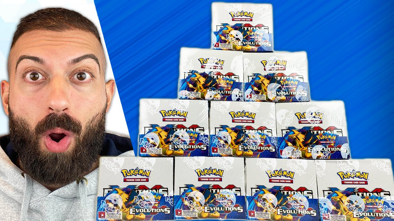 Opening A TOWER Of Evolutions Pokemon Cards! - YouTube