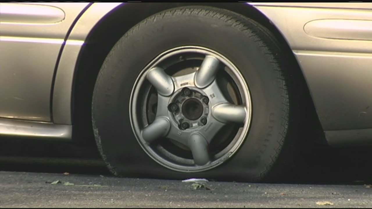 Vandals slashed tires on several cars in Springfield - YouTube