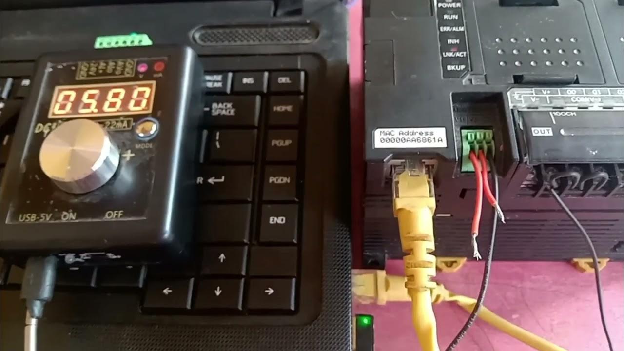 Cara Program Analog Input Built In PLC Omron CP1L - YouTube