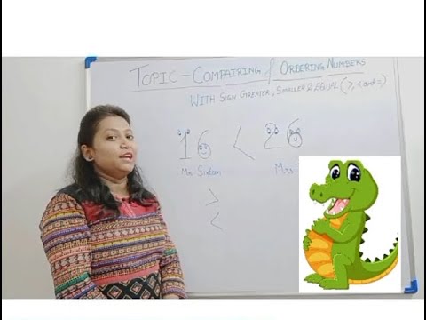 Compare Numbers With "CROCODILE" (Sign Greater,Smaller And Equal) - YouTube