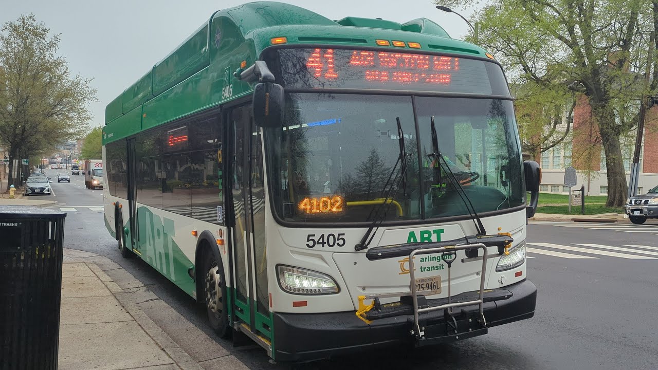 Arlington Transit "ART" 2022 New Flyer Xcelsior XN40 #5405 on Route 41 ...