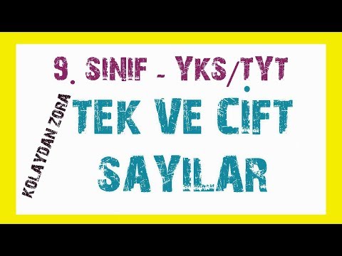 9.SINIF - TYT Matematik| TEK VE ÇİFT SAYILAR |  YKS, DGS, KPSS, ALES