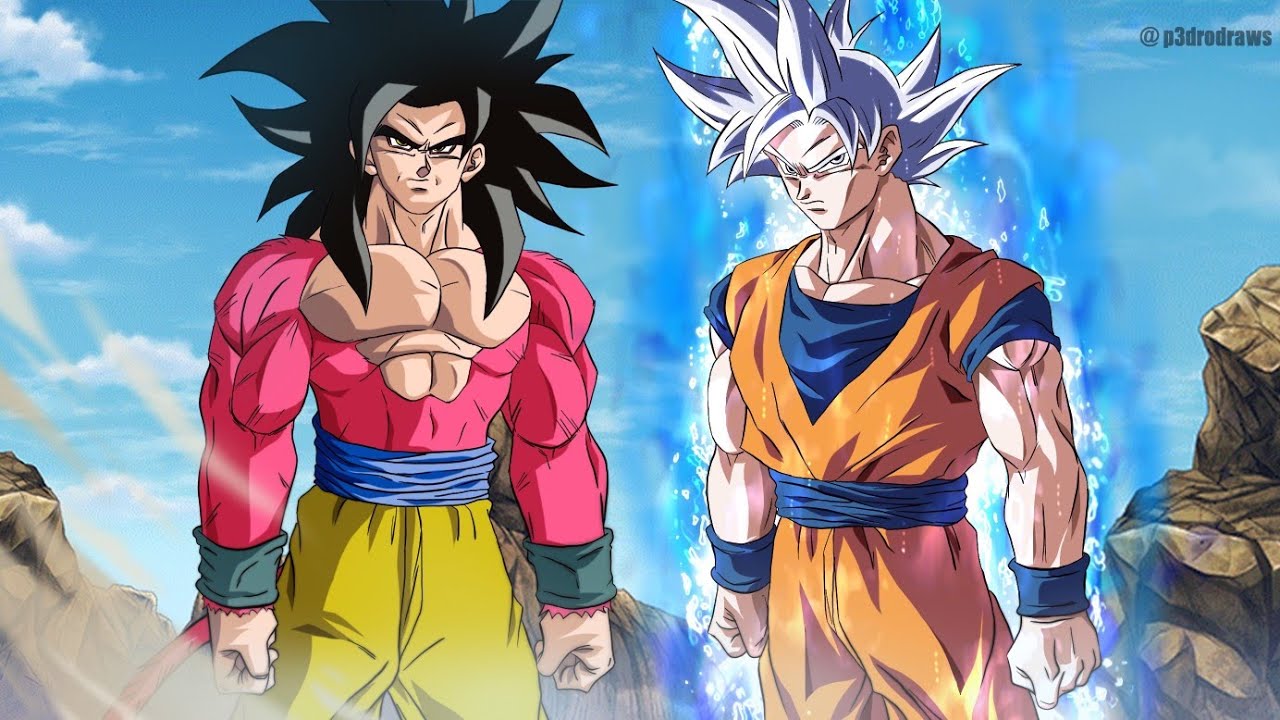 Goku Ss2 Vs Goku Ss4 Fight - YouTube