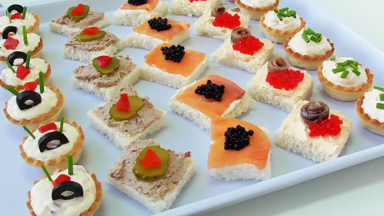CANAPES FÁCILES Y VARIADOS - YouTube
