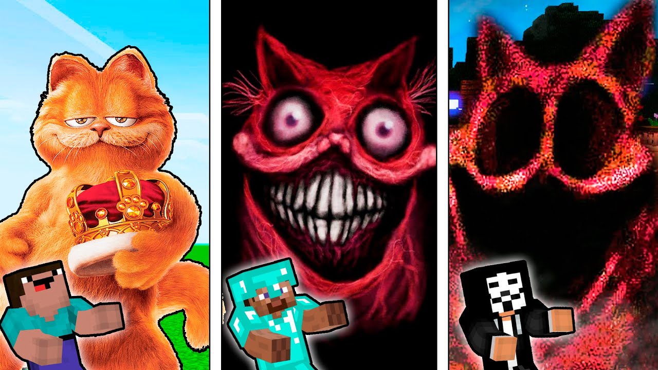 НУБ VS ПРО - ЖУТКИЙ КОТ ГАРФИЛД ЭВОЛЮЦИЯ СЦП 3166 GARFIELD SCP 3166 ...