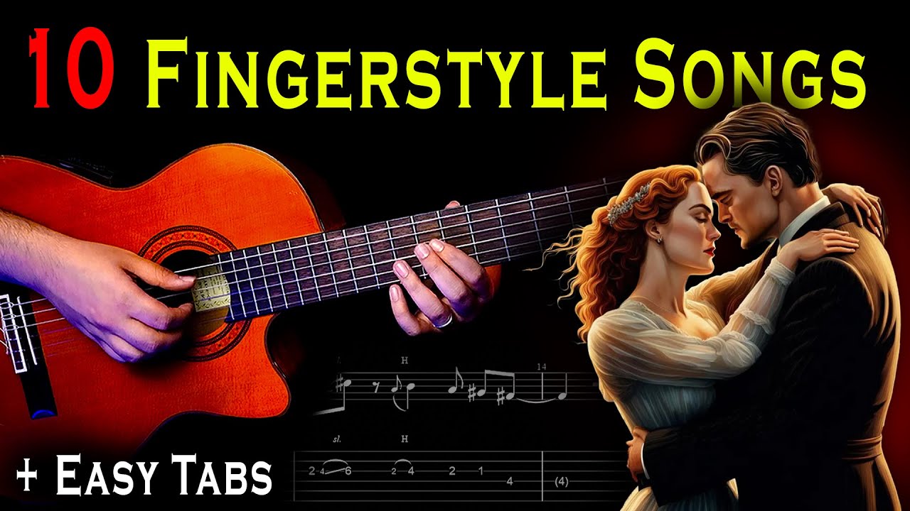 10 Fingerstyle Guitar Tutorial Tabs | Easy To Learn - YouTube