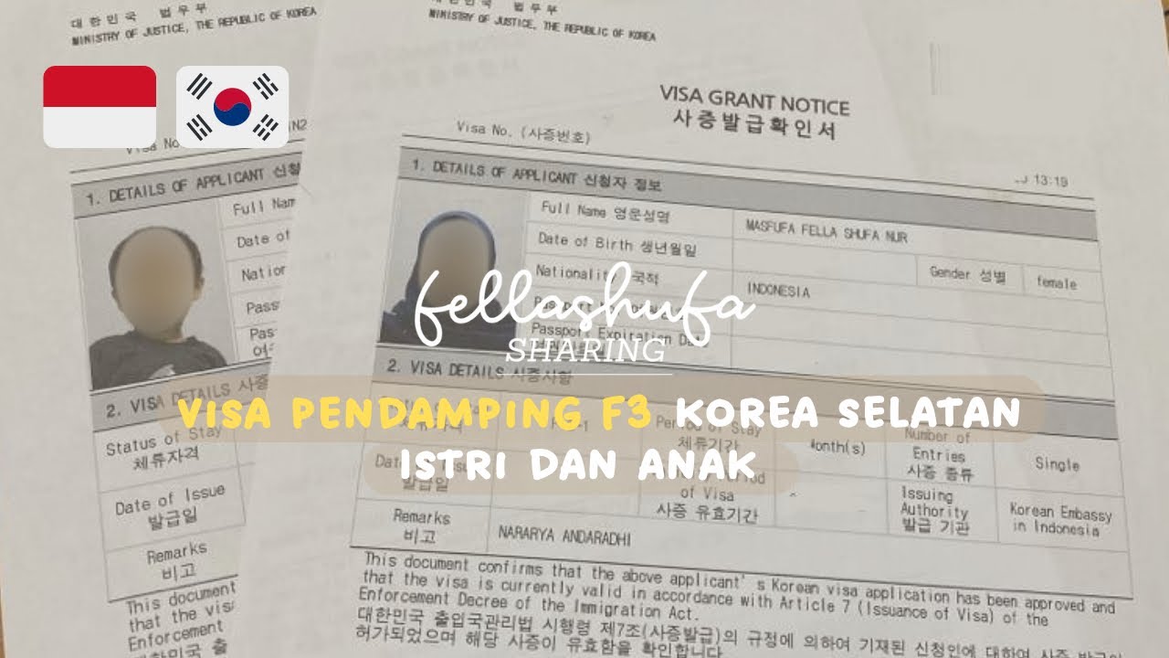 Visa F3 Korea Selatan diterima 🫶🏻 NO MINIMUM SALDO REKENING APPROVED ...