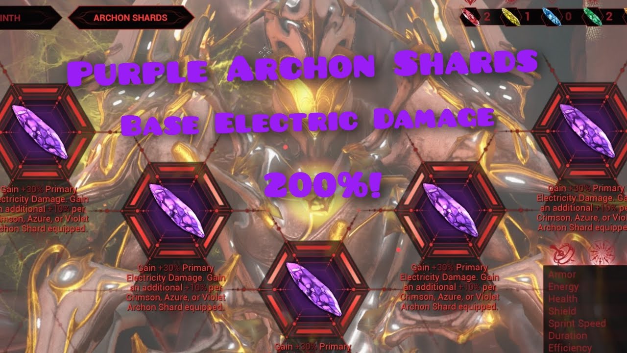 Warframe|Kullervo: Purple Archon Shard build| 200% Base Electric Damage ...