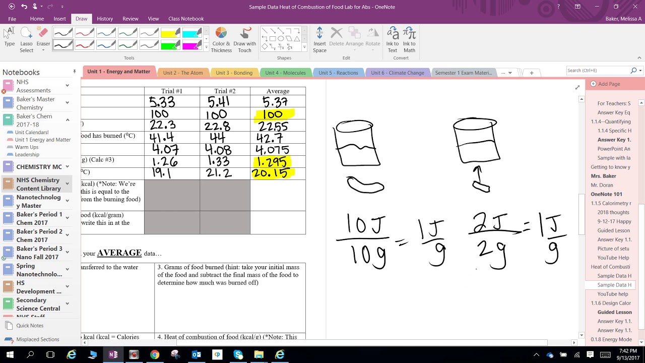 Help with Heat of Combustion of Food Lab Calculations - YouTube