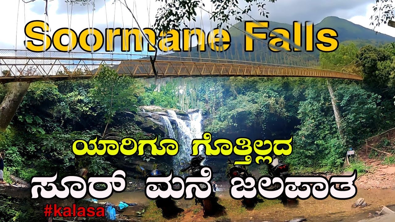 Cute waterfalls 😍 ಕಾಡಿನ ಮಧ್ಯ | Soormane falls - YouTube