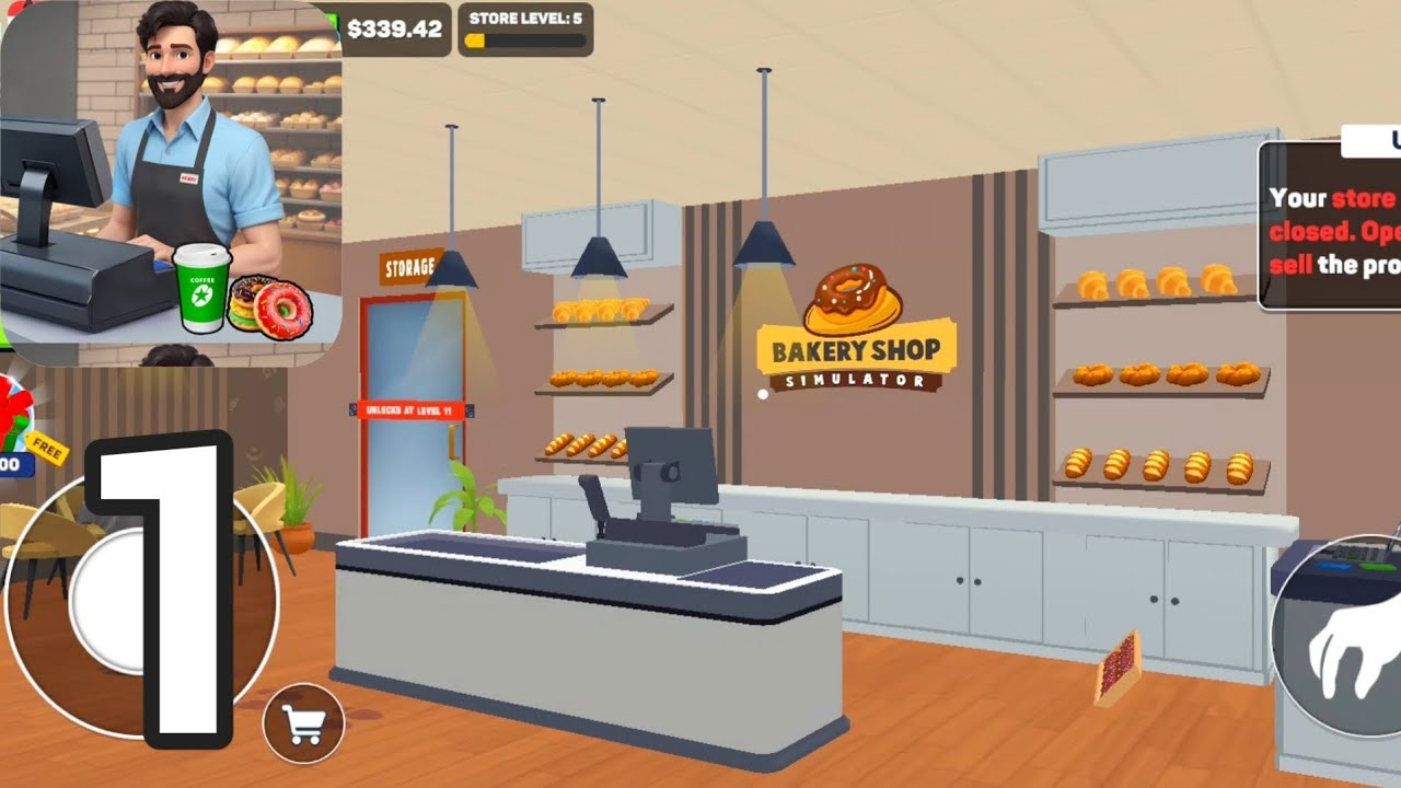 Bakery Supermart Simulator | Gameplay Walkthrough Part 1 - Tutorial ...