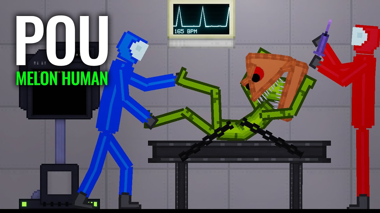 I Turn Melon Human Into POU - BOU's Revenge - People Playground - YouTube