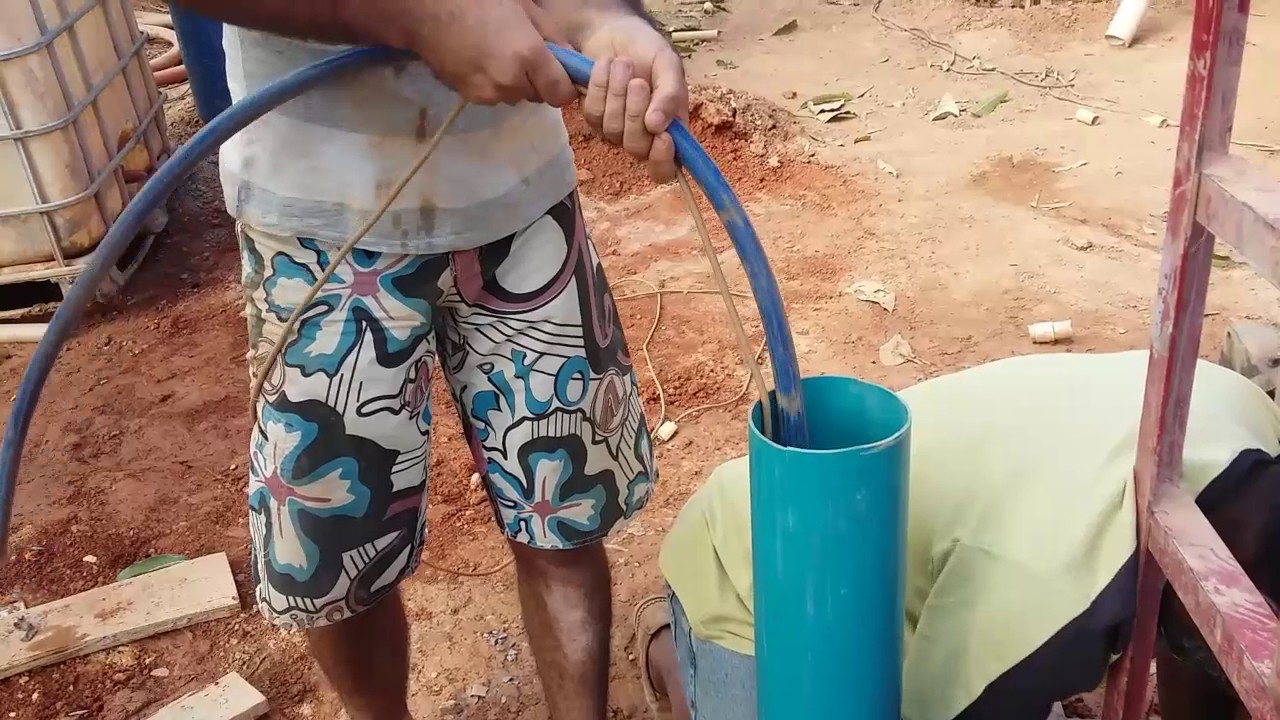 Deu água Poço Semi Artesiano Caseiro Manual Vantagem Em Cada Caso