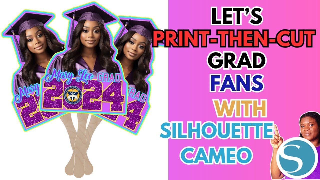 How to Make a TWO-SIDED Grad Fan in Silhouette Studio ~ Print then Cut ...