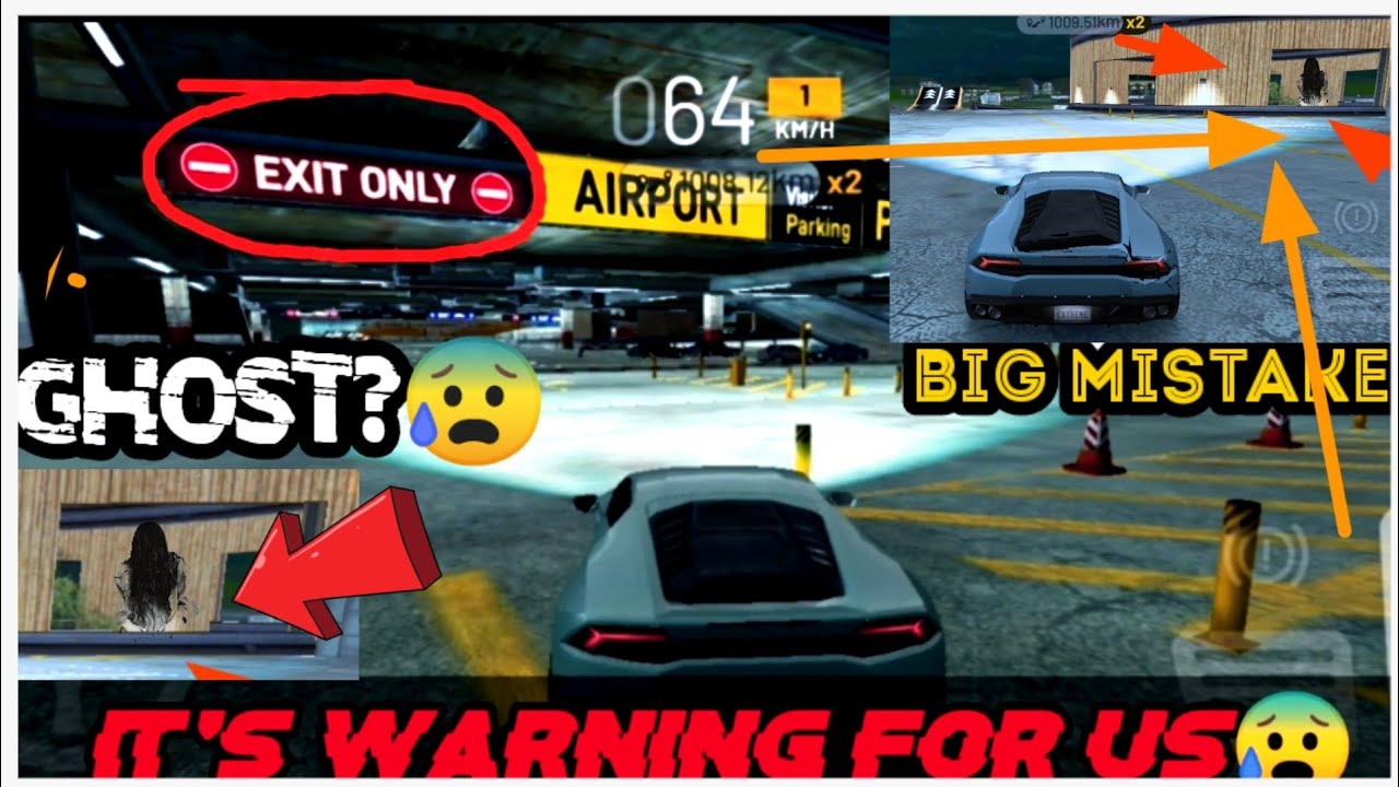 😰"Haunted place"..parking area ghost in extreme car driving simulator ...